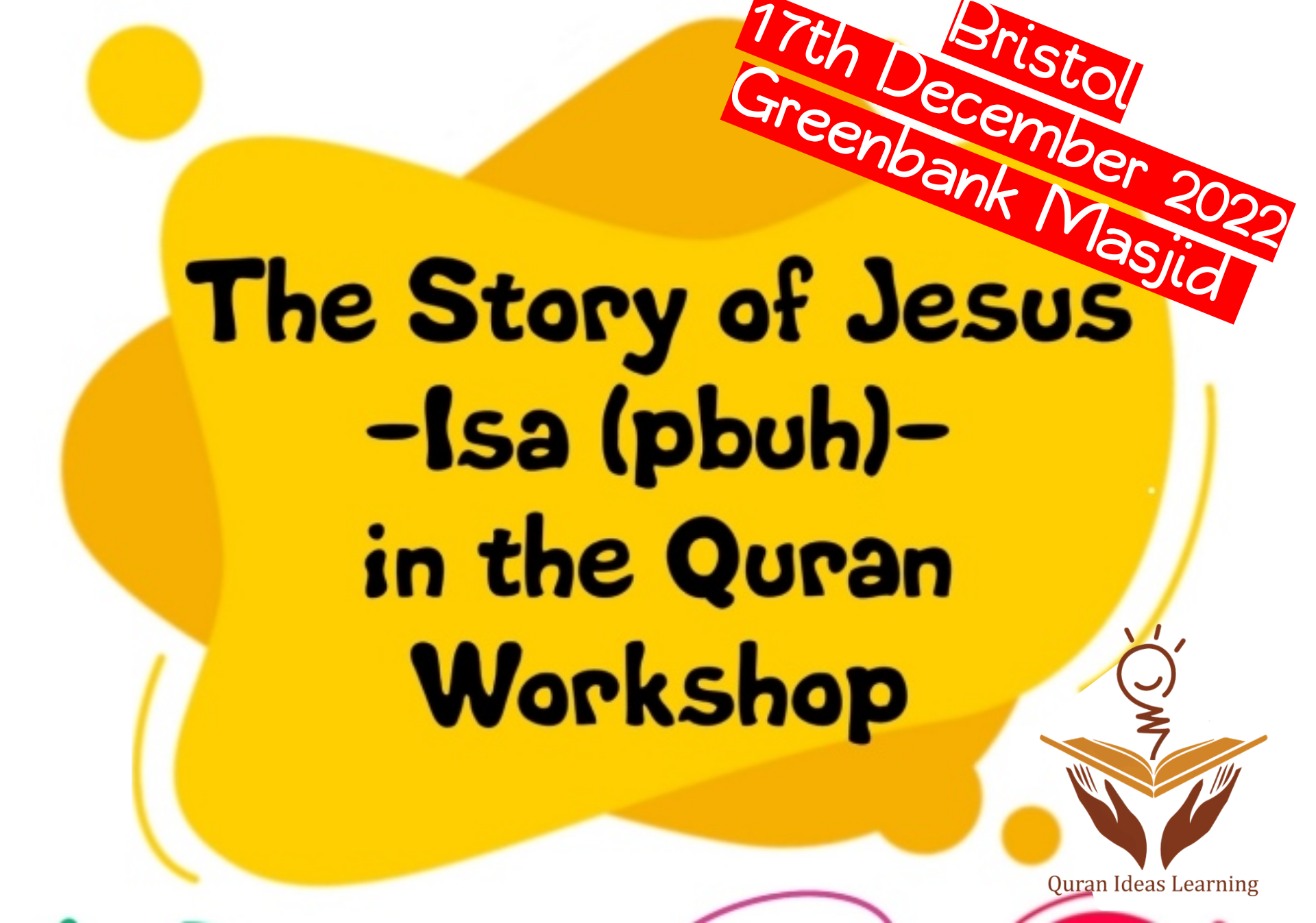 Story Of Isa AS Workshop For Children Greenbank Masjid
